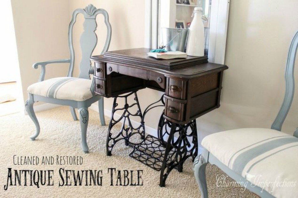 12 Wildly Creative Ways to Use Your Old Sewing Table | Hometalk 12 Wildly Creative Ways to Use Your Old Sewing Table | Hometalk