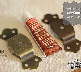 How To Turn Brassy Gold Hardware Into Rubbed Bronze | Hometalk