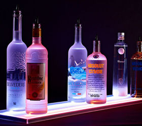 LED Liquor Bottle Shelves Display | Hometalk