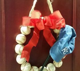 How to Make a Baseball Wreath for Your Front Door | Hometalk
