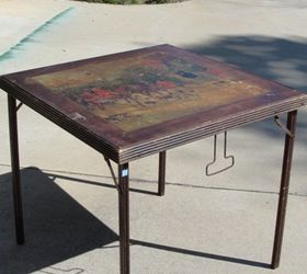 Vintage Hunt Scene Card Table | Hometalk