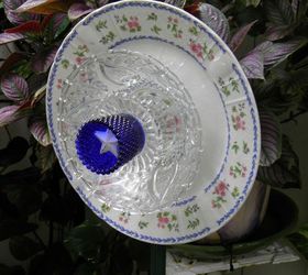 Finally Started Making My Plate Flowers and Glass Towers.....what FUN ...