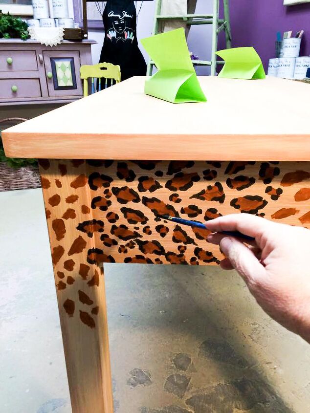 How To Create A Fabulous Hand Painted Leopard Print Finish Hometalk how-to-create-a-fabulous-hand-painted-leopard-print-finish-hometalk