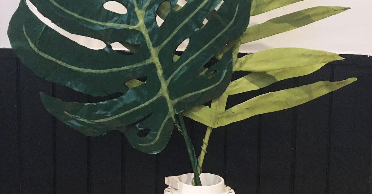 Paper Mache Palm Leaves Hometalk paper-mache-palm-leaves-hometalk