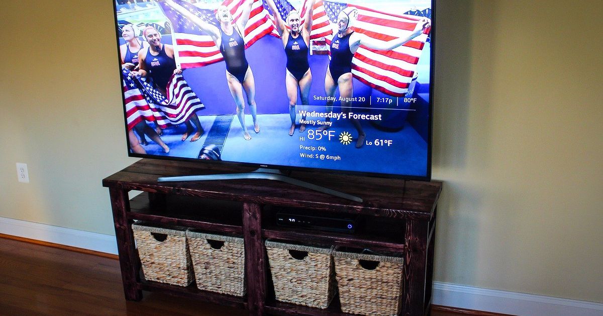 Rustic TV Stand Hometalk Rustic TV Stand Hometalk