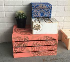 Grab a few crates at Michaels and copy this simple, AMAZING idea ...