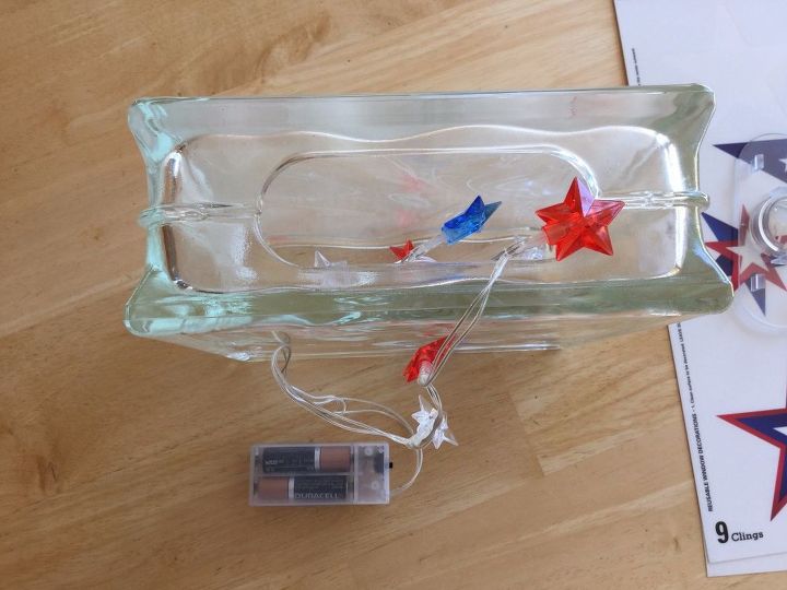 Patriotic Light Up Glass Block Hometalk