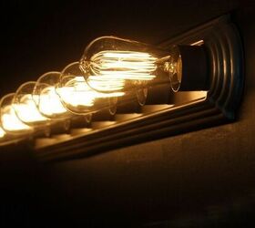 How can I update a builder grade 6 light basic vanity light? | Hometalk