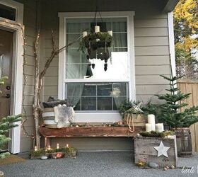 Natural Scandi Style Christmas Front Porch | Hometalk