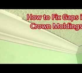What is the best way to fix a crown molding joint that has separated ...