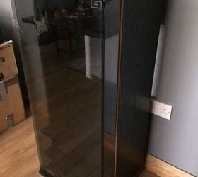 How can I repurpose an old media cabinet with an 8 track into a bar ...