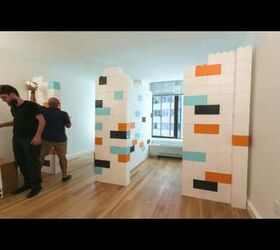 How to make a temporary wall to form a bedroom in walkout basement ...