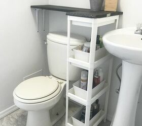 DIY Space Saving Solution For Your Bathroom With No Counter Space Hometalk