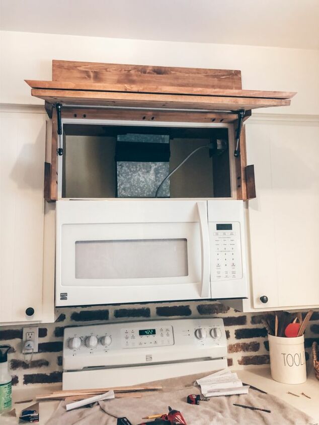 How to Build DIY Hood Vent Storage | Hometalk How to Build DIY Hood Vent Storage | Hometalk