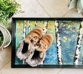 How to Make a DIY Birch Tree Boot Tray | Hometalk