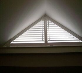 How can I cover these trapezoid windows? | Hometalk