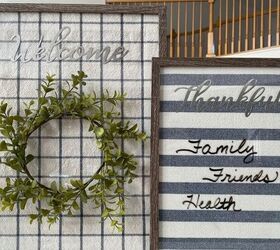 How to Make a Tea Towel Upcycled Sign | Hometalk