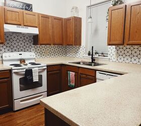 How to Make a Renter Friendly DIY Washi Tape Backsplash | Hometalk