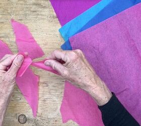 How to transform old towels with tissue paper for a vibrant makeover ...