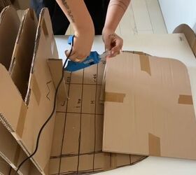 How to Make a DIY Cardboard Couch in a Chic Round Style | Hometalk