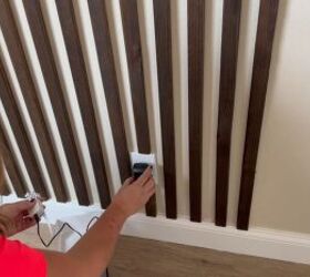 How To Create a Stunning Wood Slat Wall With Led Lights | Hometalk