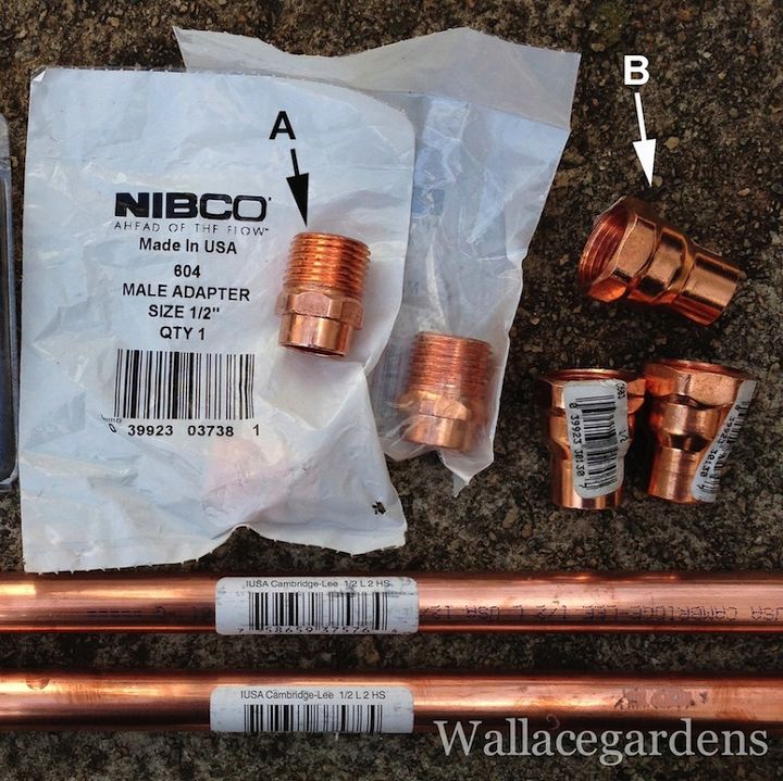 Wine Bottle Watering Device With Copper Tubing for Container Gardens ... Wine Bottle Watering Device With Copper Tubing for Container Gardens ...