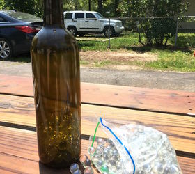 How to Make Cute Wine Bottle Tiki Torches & Repel Mosquitoes | Hometalk
