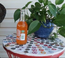 How to Make a DIY Bottle Top Table | Hometalk