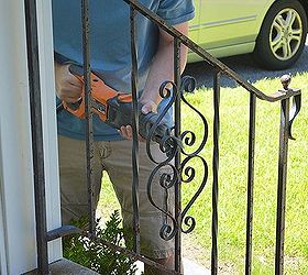 How To Update and Refinish Old Iron Rails | Hometalk