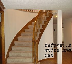 DIY Updating 80's Oak Stairwell | Hometalk